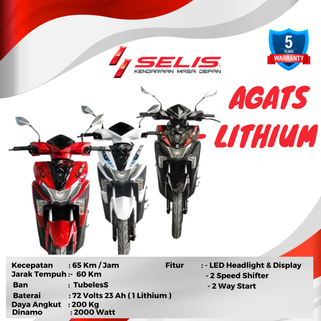 Jual Selis - Agats Lithium Baterai Sepeda Motor Listrik Motor Elektrik ...