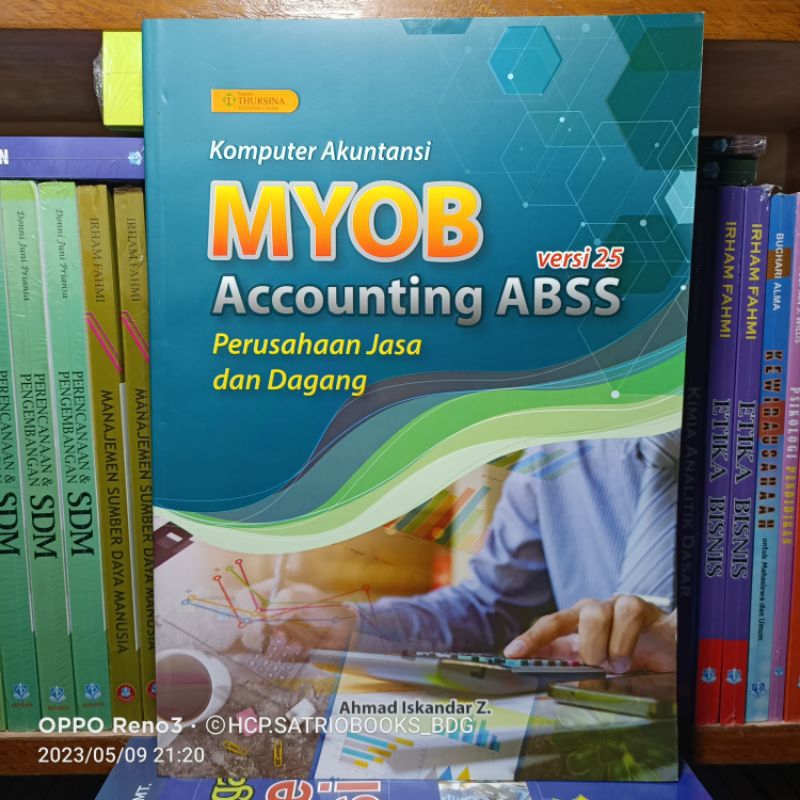 Jual BUKU KOMPUTER AKUNTANSI PERUSAHAAN JASA DAN DAGANG. MYOB ACCOUNTING ABSS VERSI 25. ORIGINAL ...