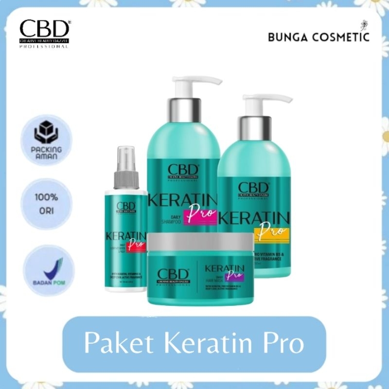 Jual CBD PROFESSIONAL Paket Hemat Hair Treatment Keratin PRO Daily Set | Shopee Indonesia