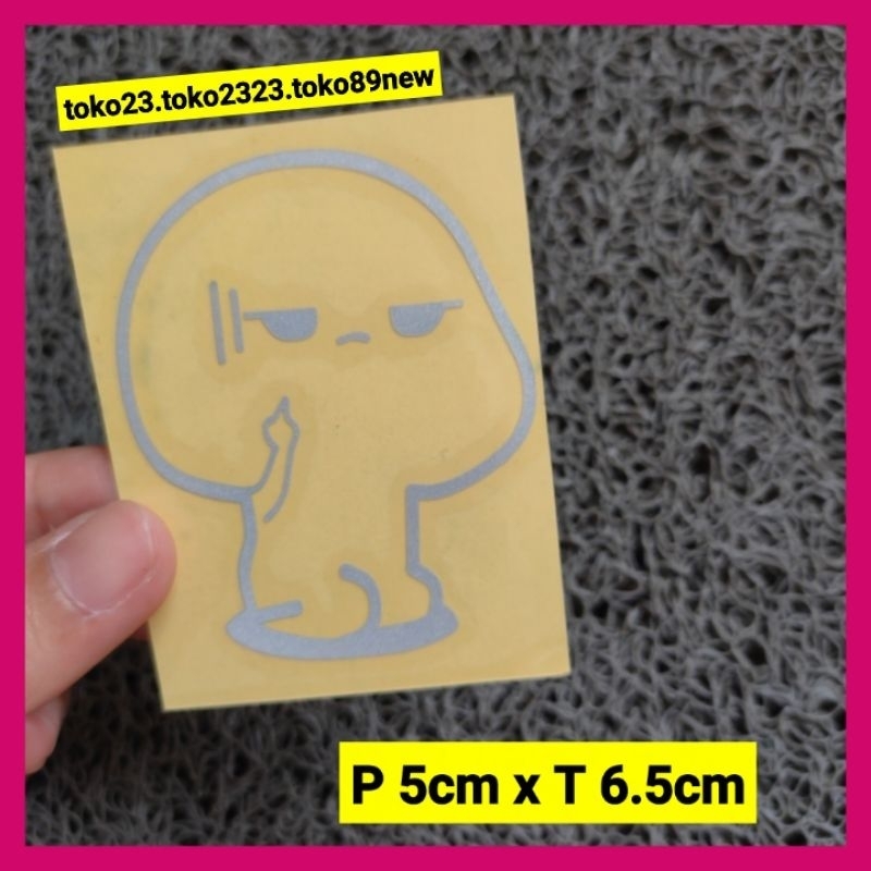 Jual stiker sarangheo love stiker fucek emot emoticon lucu stiker helm ...