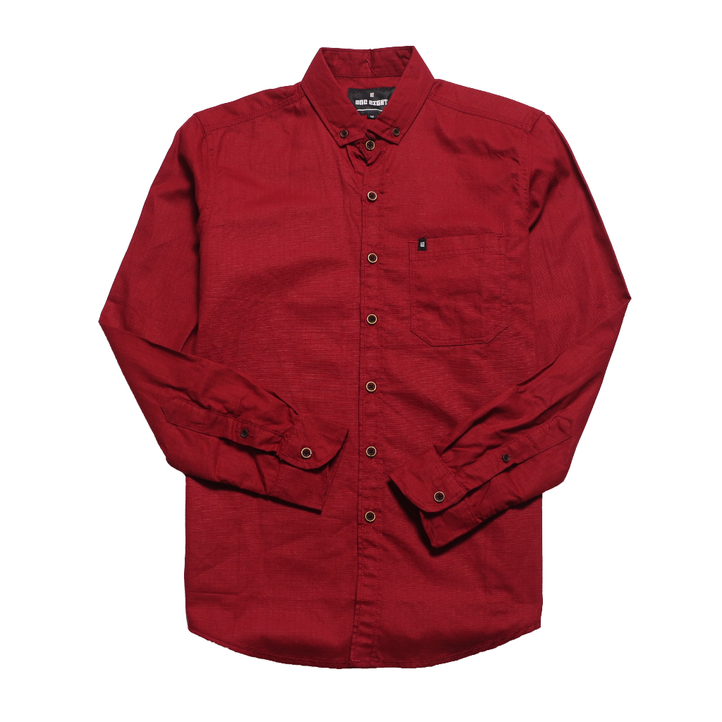 Jual Kemeja Polos Maroon Pria Lengan Panjang | Shopee Indonesia