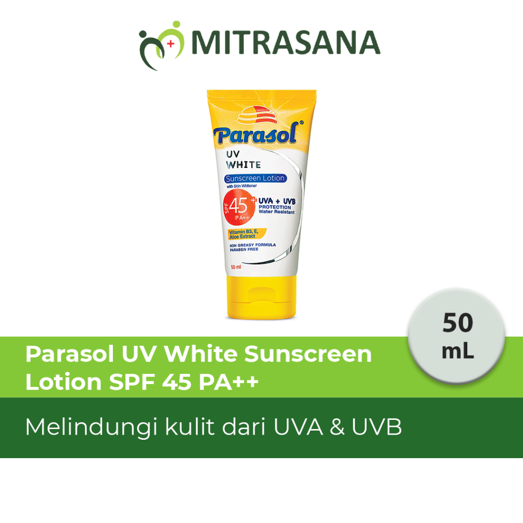 Jual Parasol SPF 45 PA++ 50 Ml Parasol Sunscreen Lotion | Shopee Indonesia