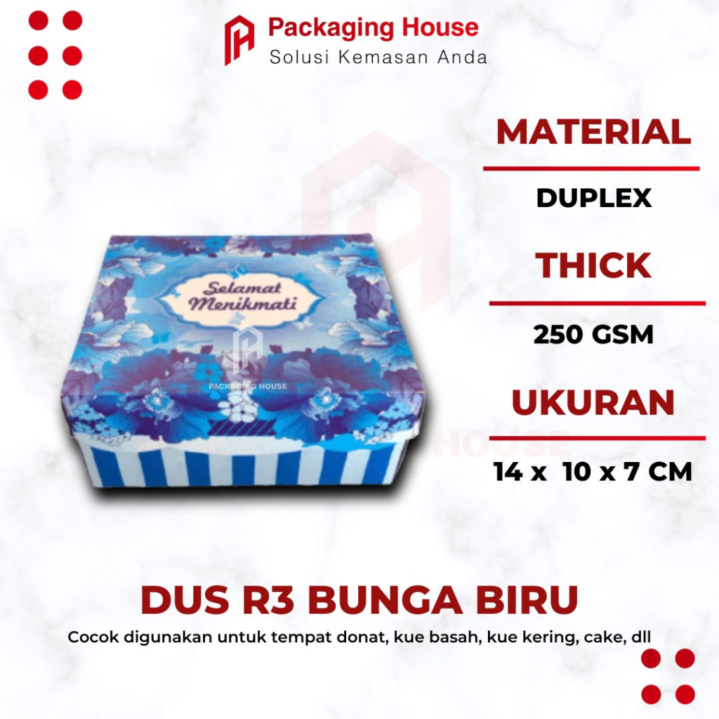 Jual [10 pcs]Dus R3 Motif Tebal 250 gsm | Dus hajatan | Dus snack | Dus ...