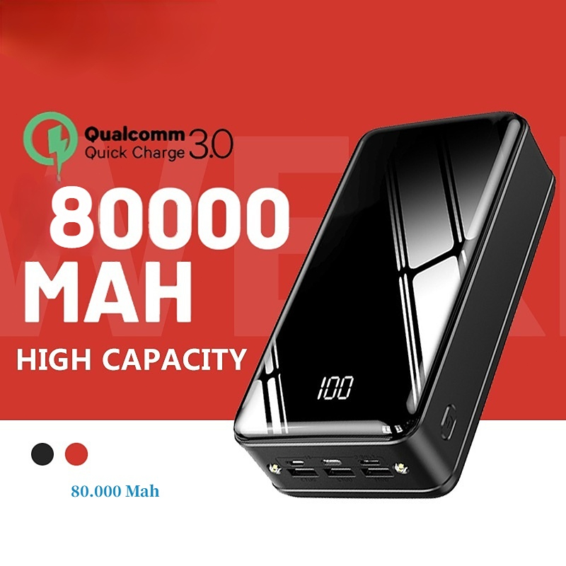 Jual 80000mah Power bank power bank original brand 4USB powerbank ...