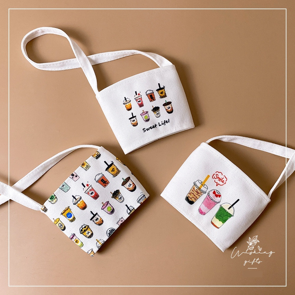 Jual Souvenir Taiwan Cup Holder Bag Cup Sleeve Cup Holder Tas Boba Tas ...