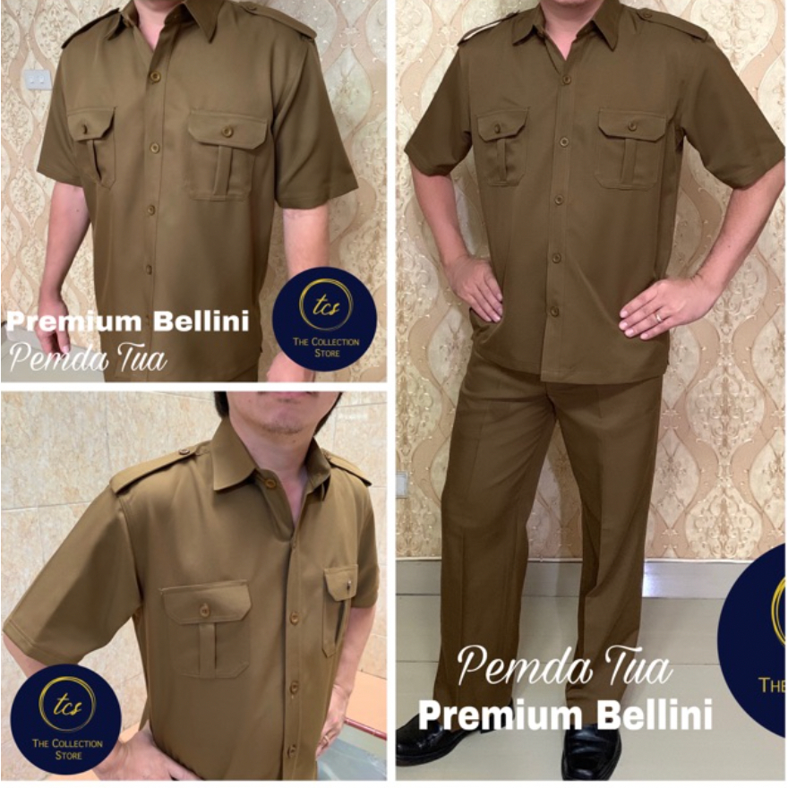Jual JUMBO Seragam Setelan Semi Wool Pemda PNS, Safari Pemda Pria, Baju ...