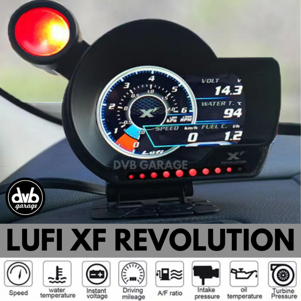 Jual LUFI XF REVOLUTION OBD2 METER ORIGINAL - INDIKATOR MOBIL OBD ...