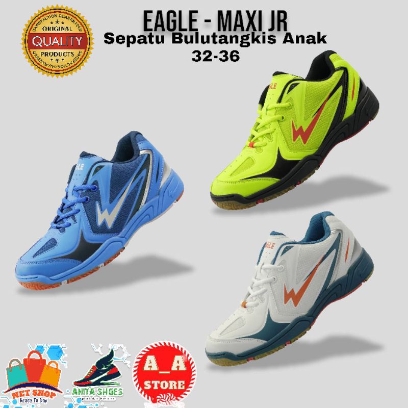 Jual EAGLE MAXI JR Sepatu Badminton Anak Eagle Unisex | Shopee Indonesia