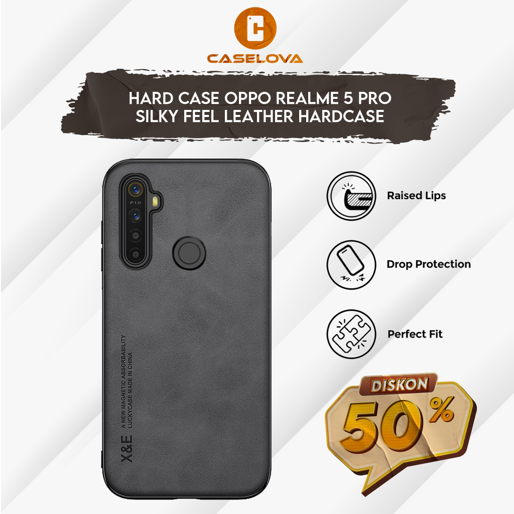 Jual Hard Case Realme 5 Pro Hardcase Silky Feel Leather | Shopee Indonesia