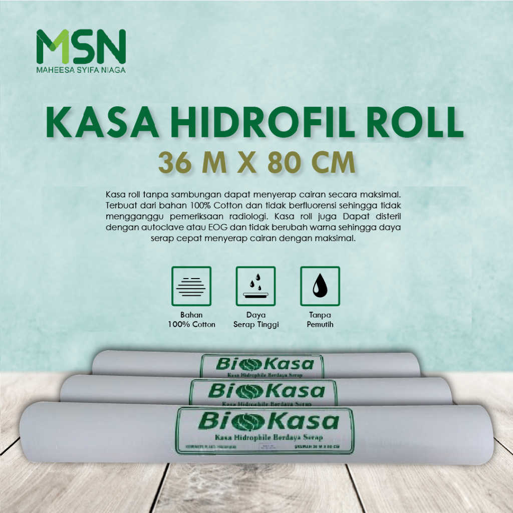 Jual Perban Kain Kasa Steril | Bio Kasa | Ukuran 36 m x 80 cm | Shopee ...
