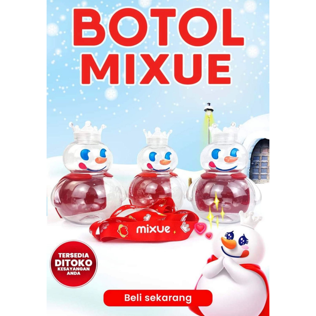 Jual Botol Mixue Original - Botol Mixue 700 ml - Botol Minum Viral ...