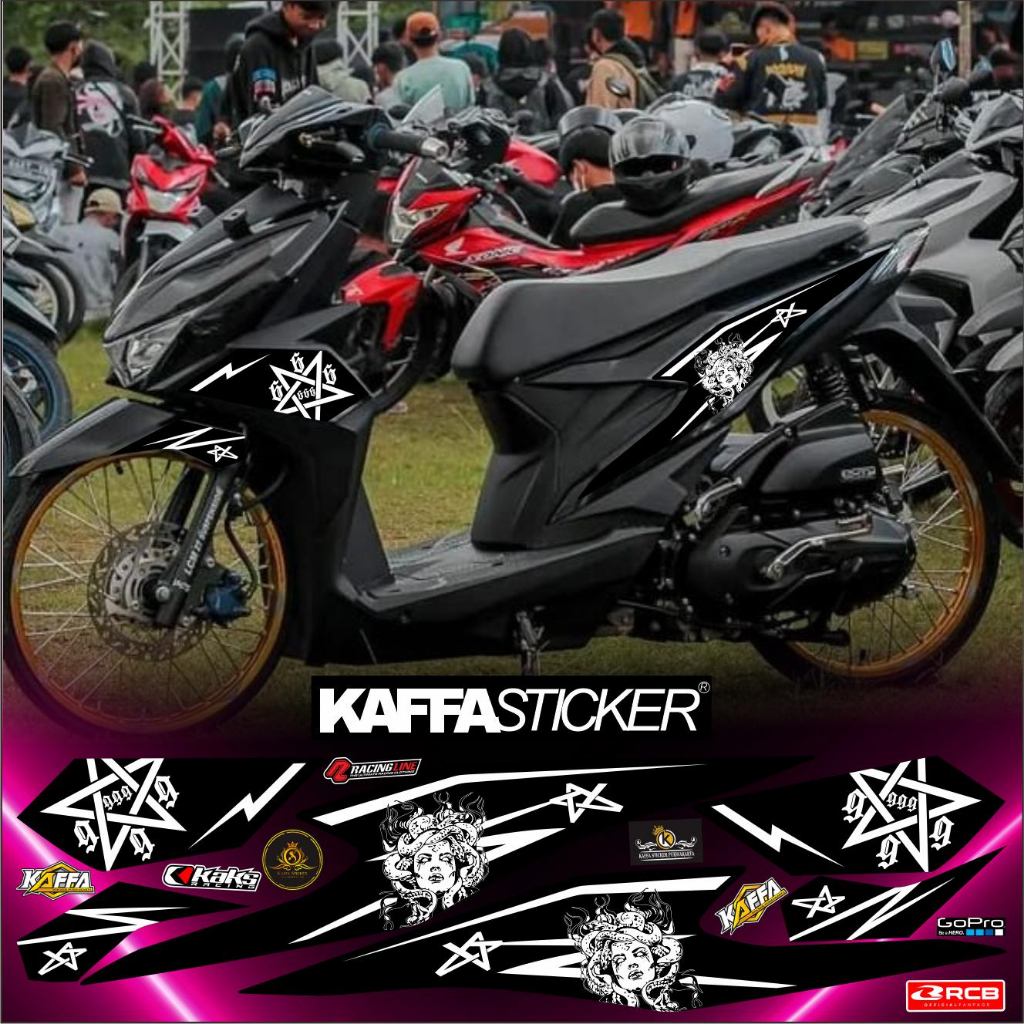 Jual Striping Sticker Variasi Beat Deluxe Stiker Motif Decal Variasi ...