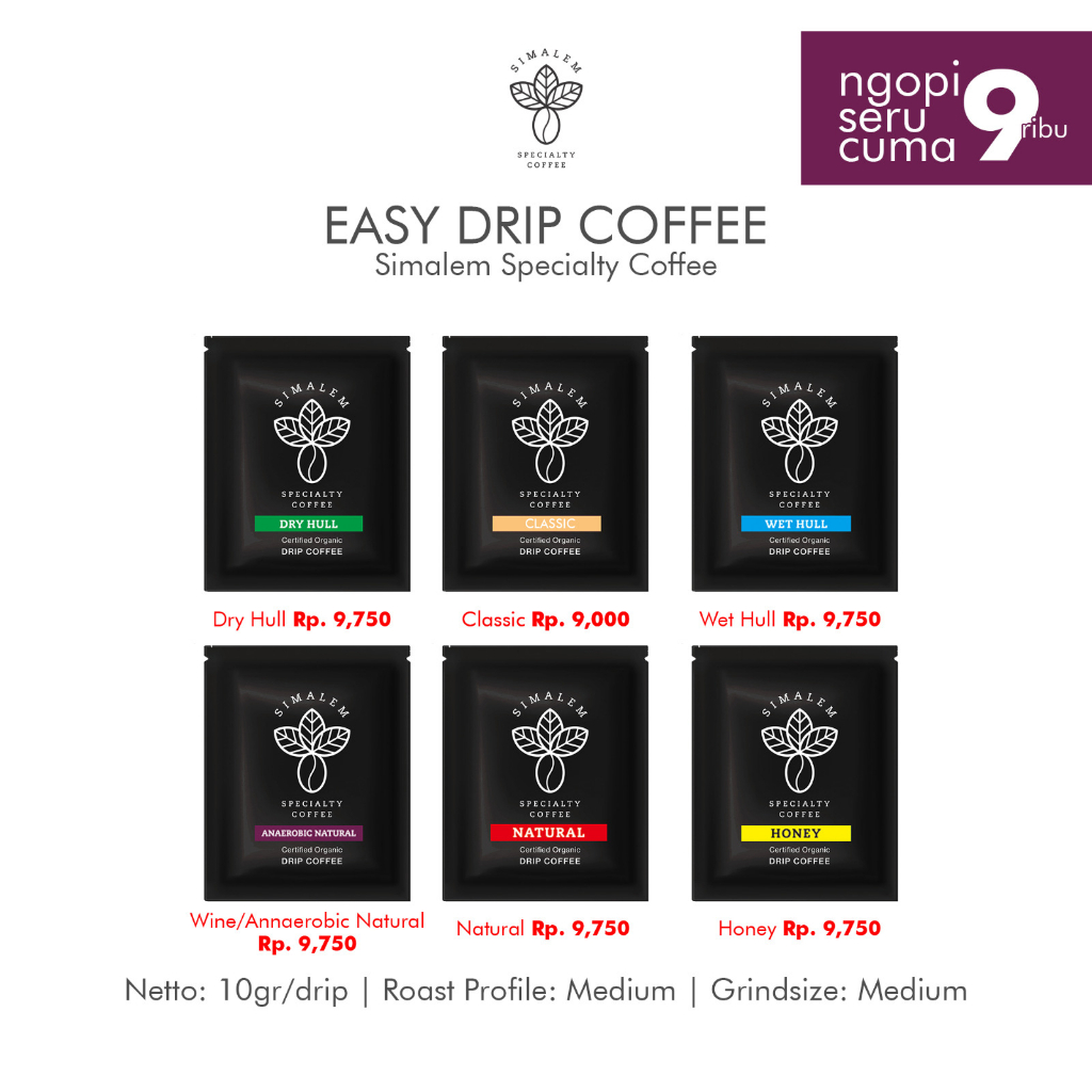 Jual Simalem Drip Coffee Specialty Arabica Single Origin | Shopee Indonesia