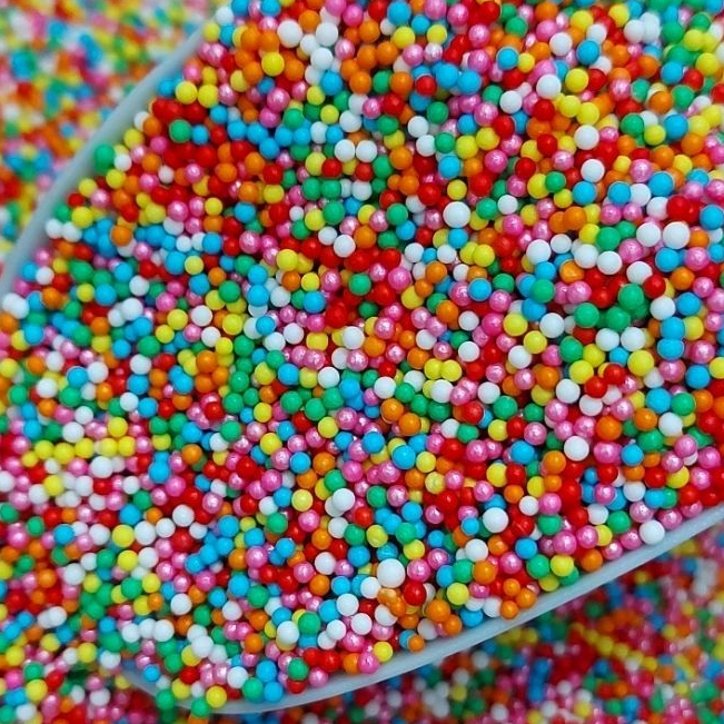 Jual 250 GRAM SUGAR DECORATION MIX COLOUR - RAINBOW SPRINKLE SPIKEL ...