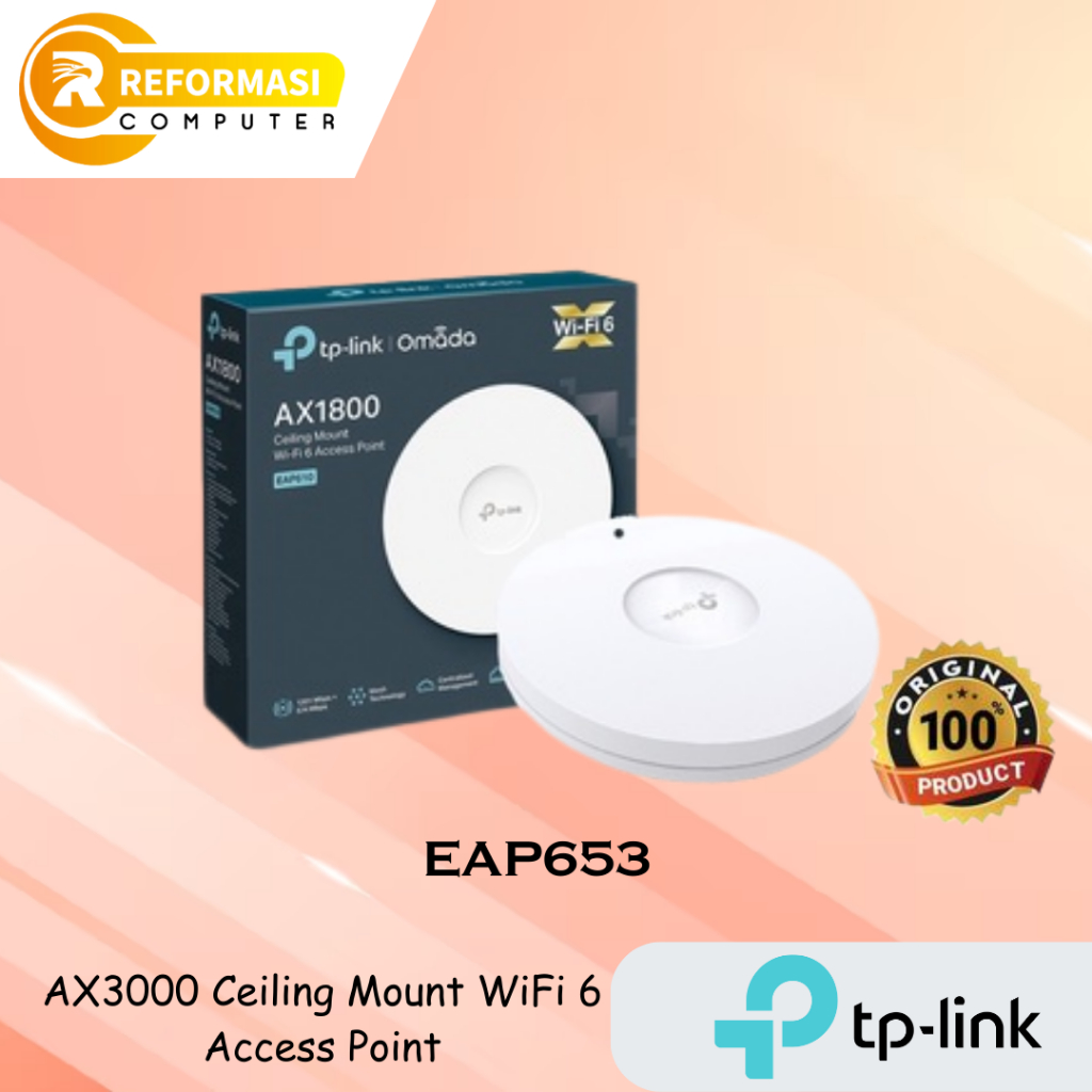 Jual TP-LINK EAP653 AX3000 Ceiling Mount WiFi 6 Access Point EAP 653 ...