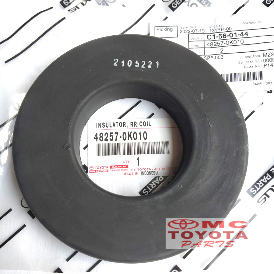 Jual Karet Tatakan Per Keong Belakang Atas Innova Fortuner 48257-0K010 ...