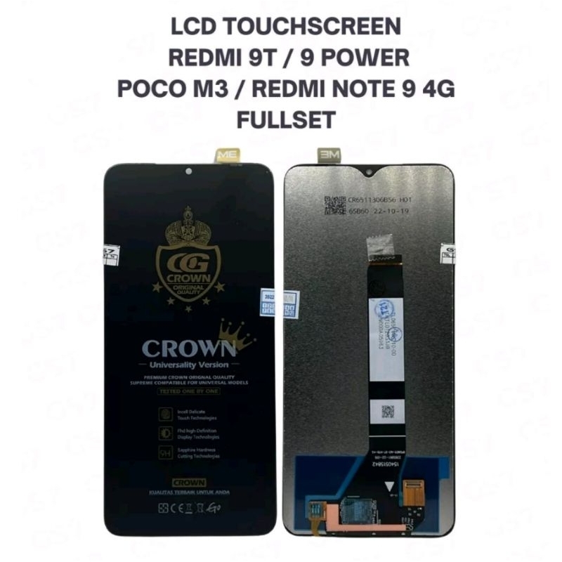 Jual LCD TOUCHSCREEN REDMI 9T / 9 POWER / POCO M3 / REDMI NOTE 9 4G ...