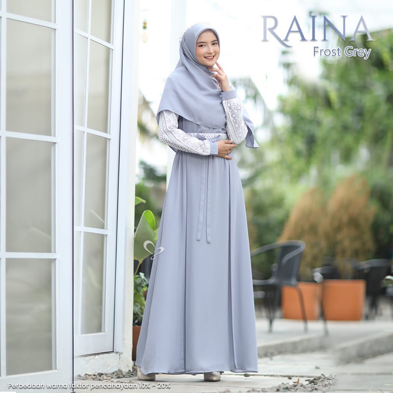 Jual RAINA DRESS BY SALVINA HIJAB GAMIS KOMBINASI BURKAT elegant ...