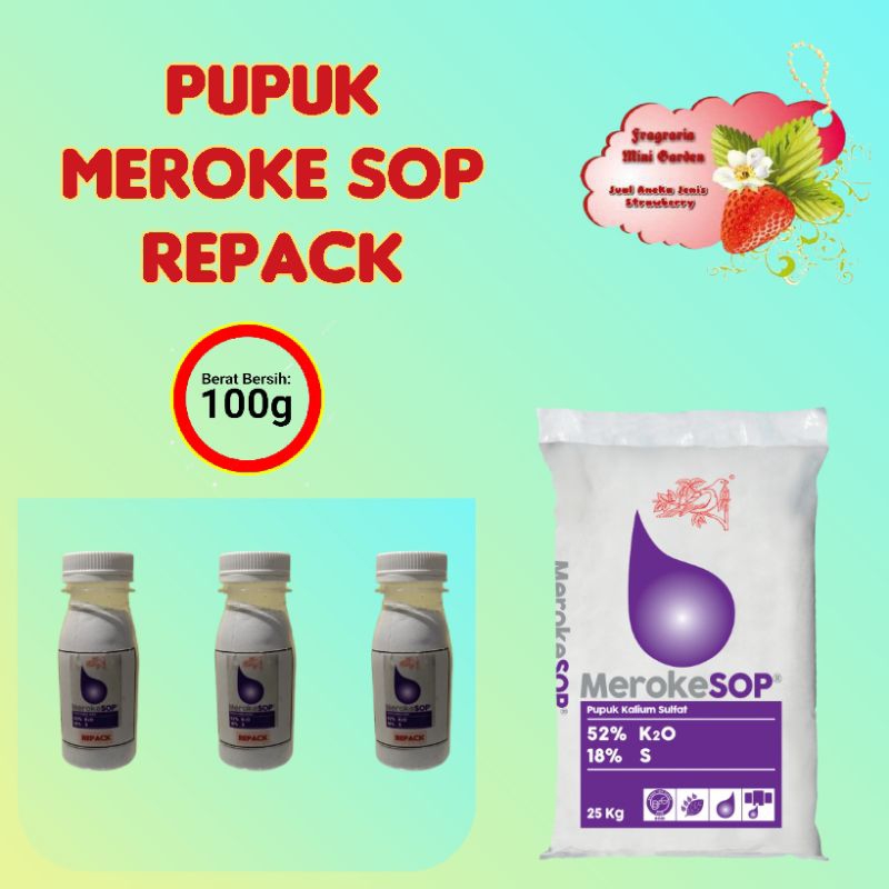 Jual Pupuk Meroke SOP Repack isi 100 gram | Shopee Indonesia