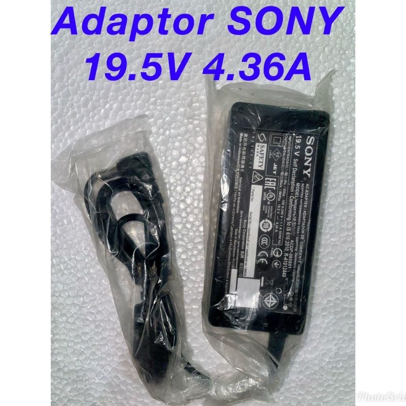 Jual Adaptor TV SONY 19,5V 4,36 Ampere - Adaptor SONY 19,5 Volt 4,36 A ...