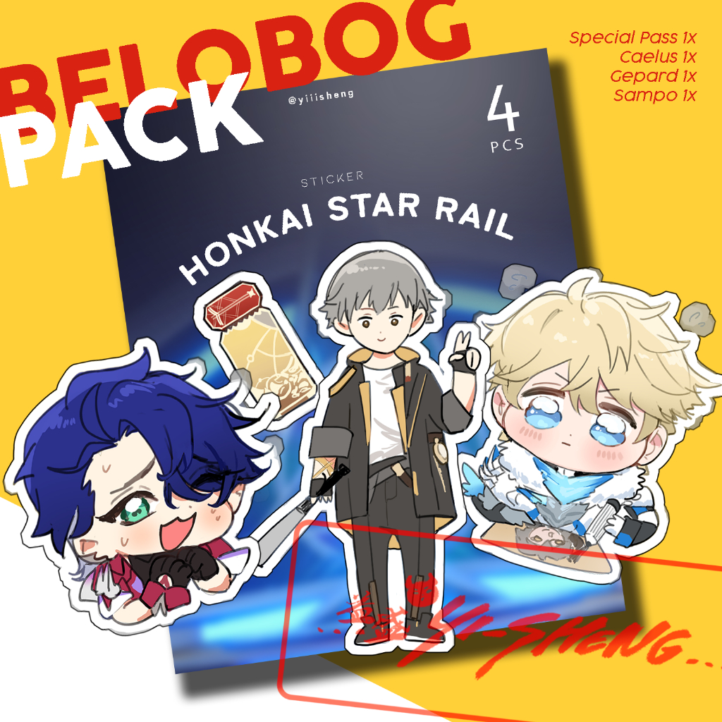 Jual (Antaraja only) HONKAI STAR RAIL STICKER - BELOBOG PACK (SAMPO ...
