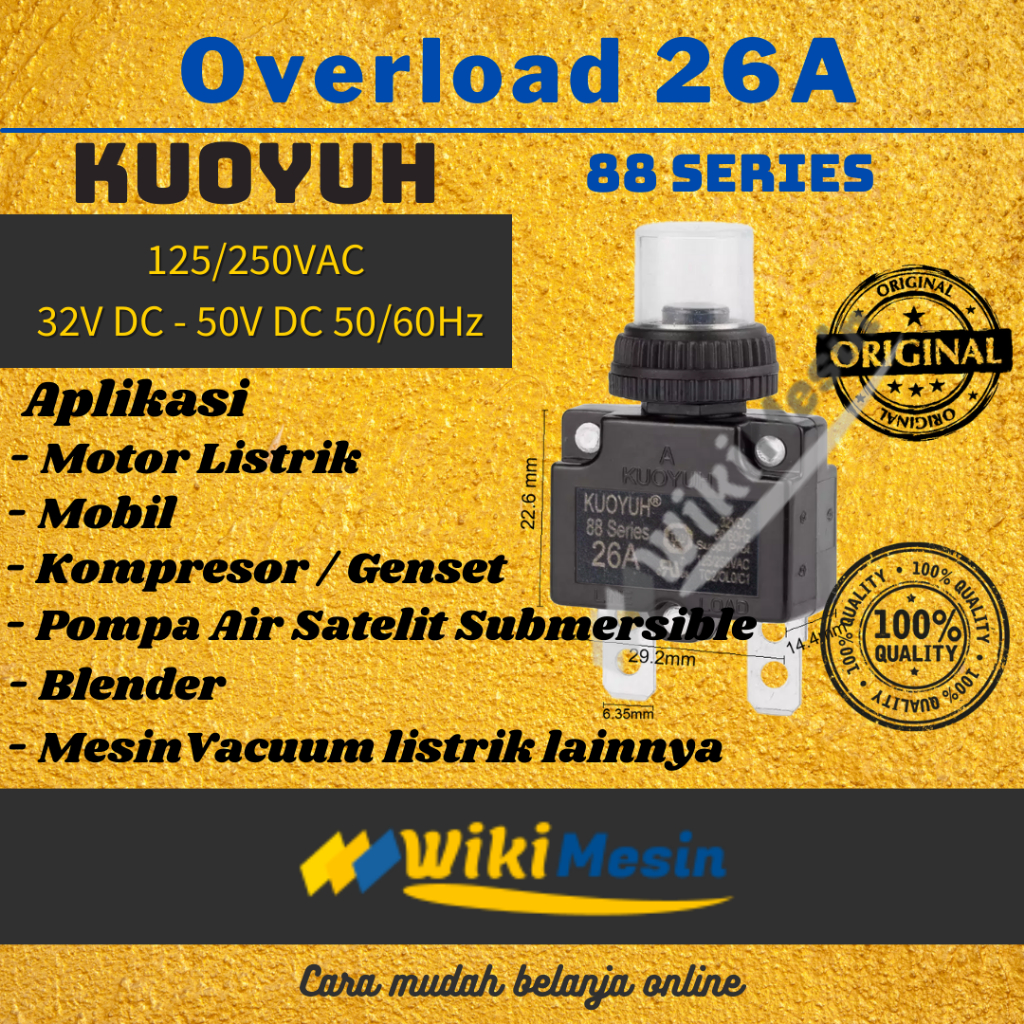 Jual Overload 26A Sibel Pompa Satelit Submersible 26 Amper Circuit ...