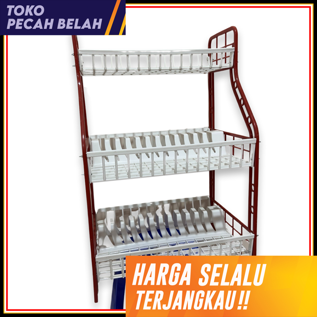 Jual Rak Piring susun 3 Baut Giokstar | Shopee Indonesia