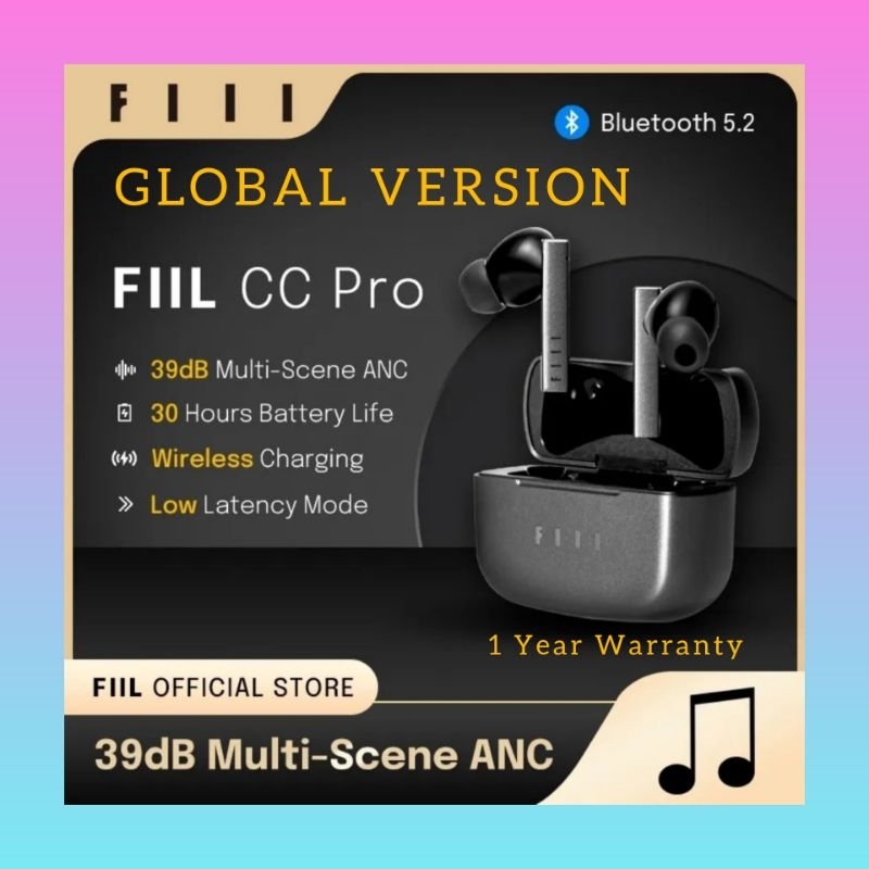 Jual Fiil CC PRO ANC+Dual ENC TWS Earphone Earbud Bluetooth 5.2 Gaming ...