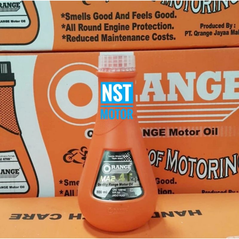 Jual Oli Mesin Orange 4Tak Eco Sae 10W 40 800 ML Oli Murah Original ...