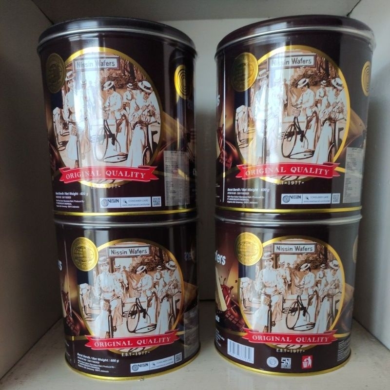 Jual NISSIN WAFER KALENG 600G 600 GRAM | Shopee Indonesia