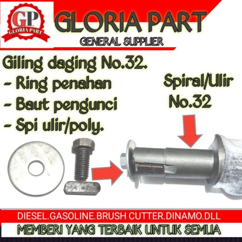 Jual Mesin giling daging No.32 (Baut..ring..spi..) | Shopee Indonesia