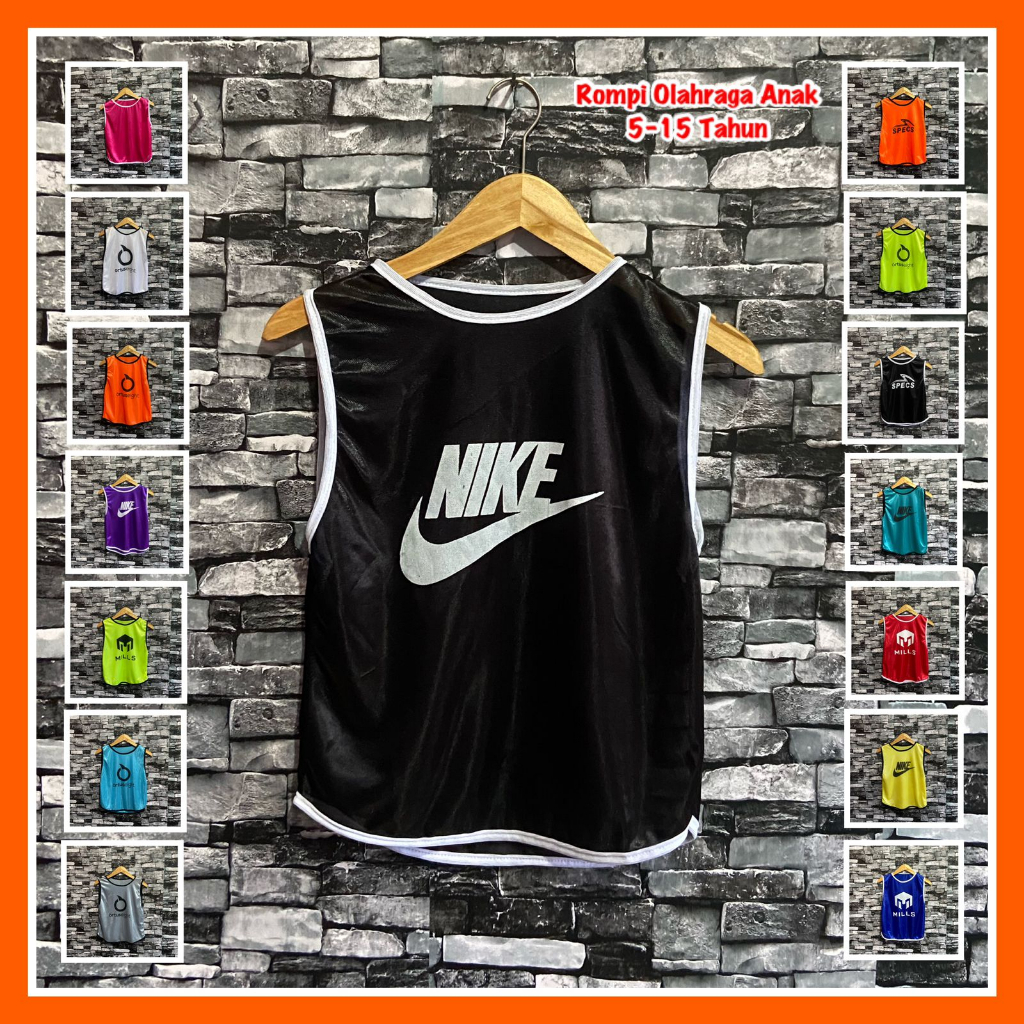 Jual Rompi olahraga sepak bola futsal anak SD SMP Rompi bola anak ...