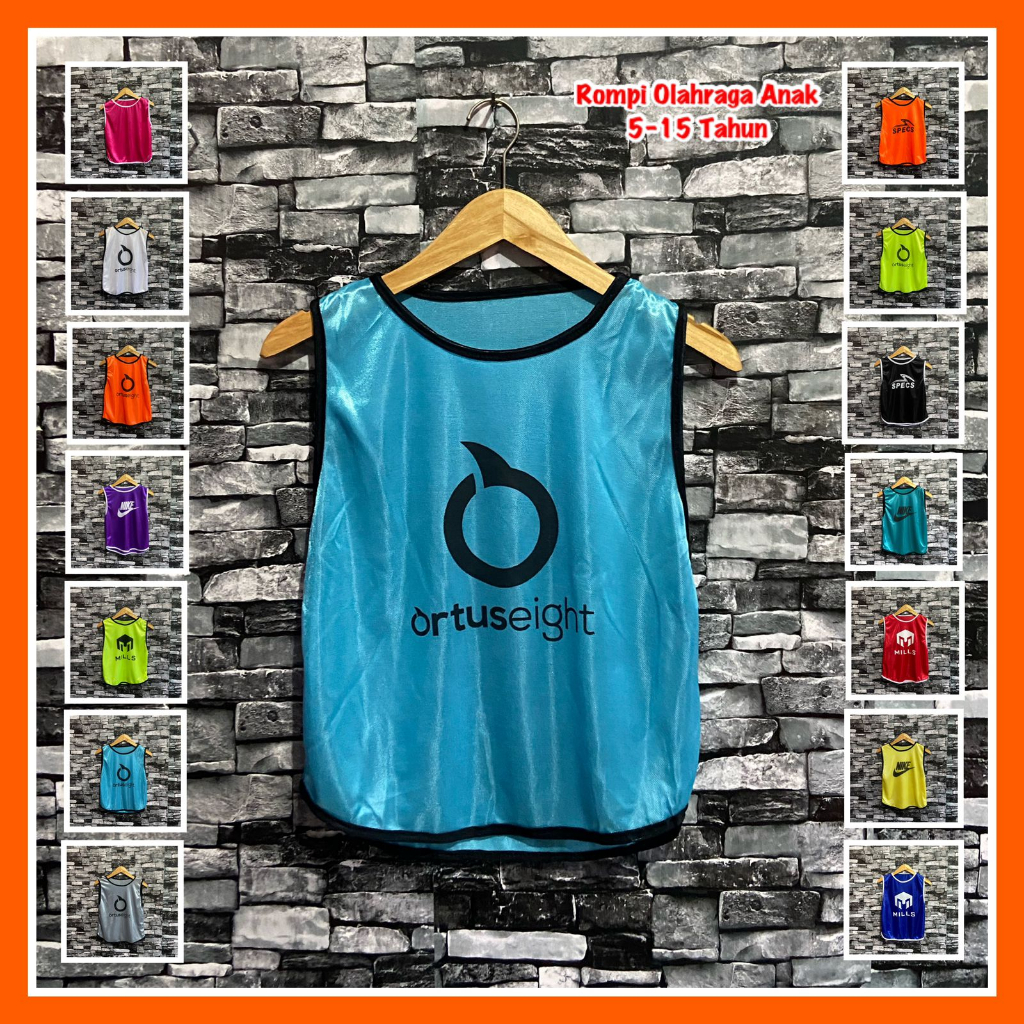 Jual Rompi olahraga sepak bola futsal anak SD SMP Rompi bola anak ...