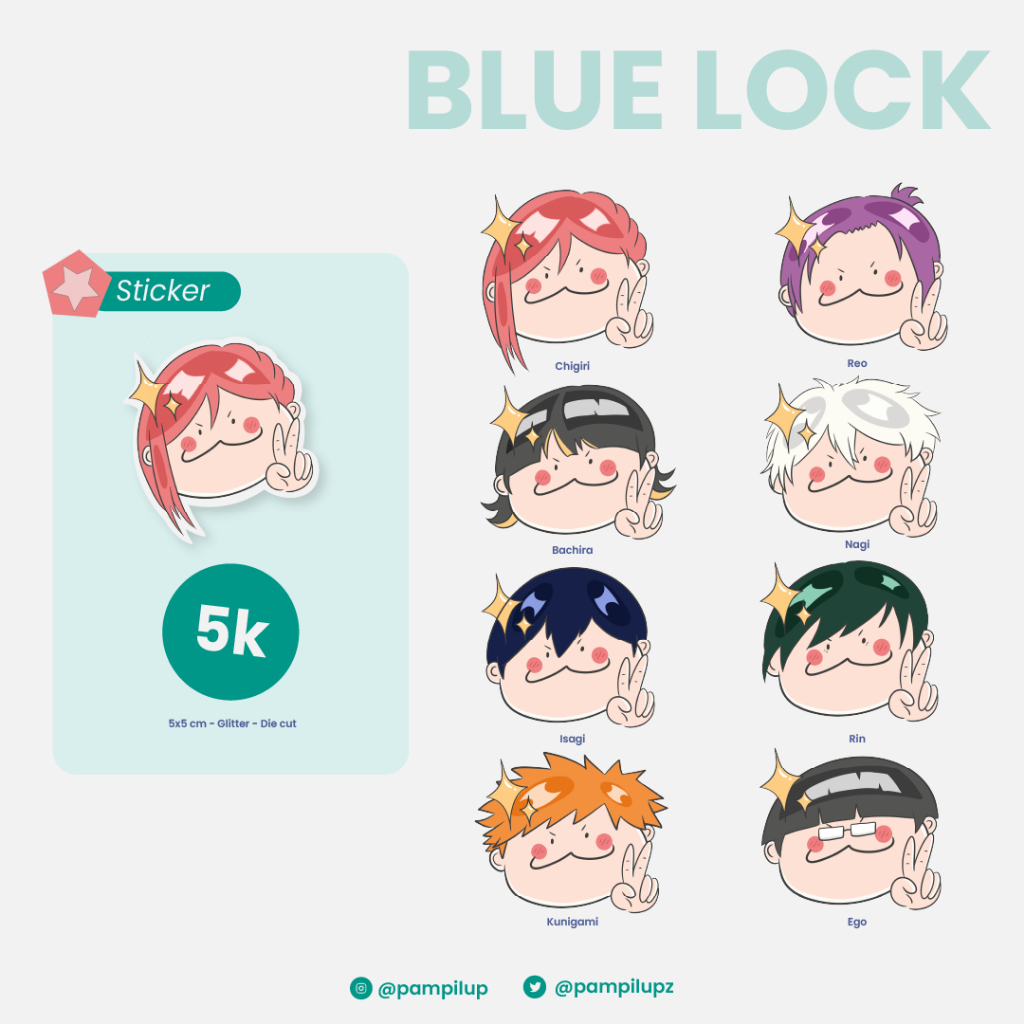 Jual Blue Lock Sticker | Shopee Indonesia