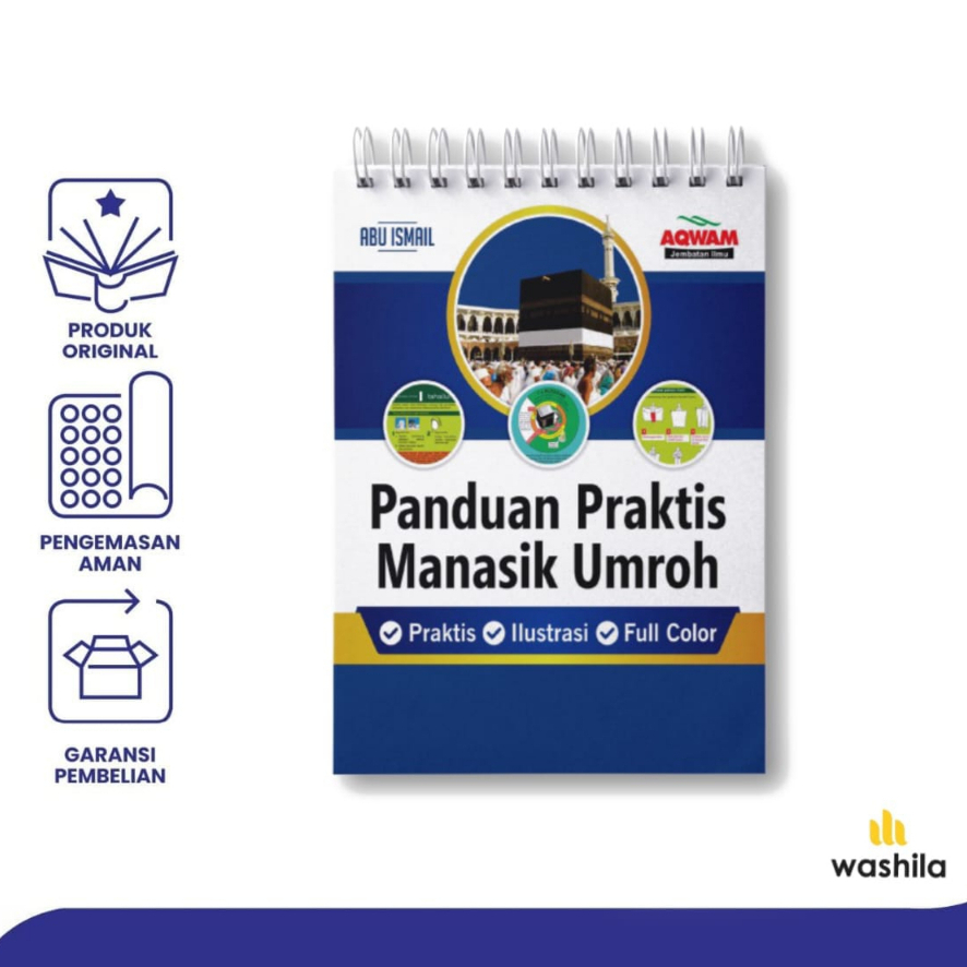 Jual Buku Panduan MANASIK UMRAH Tatacara Umroh Praktis illustrasi Full ...
