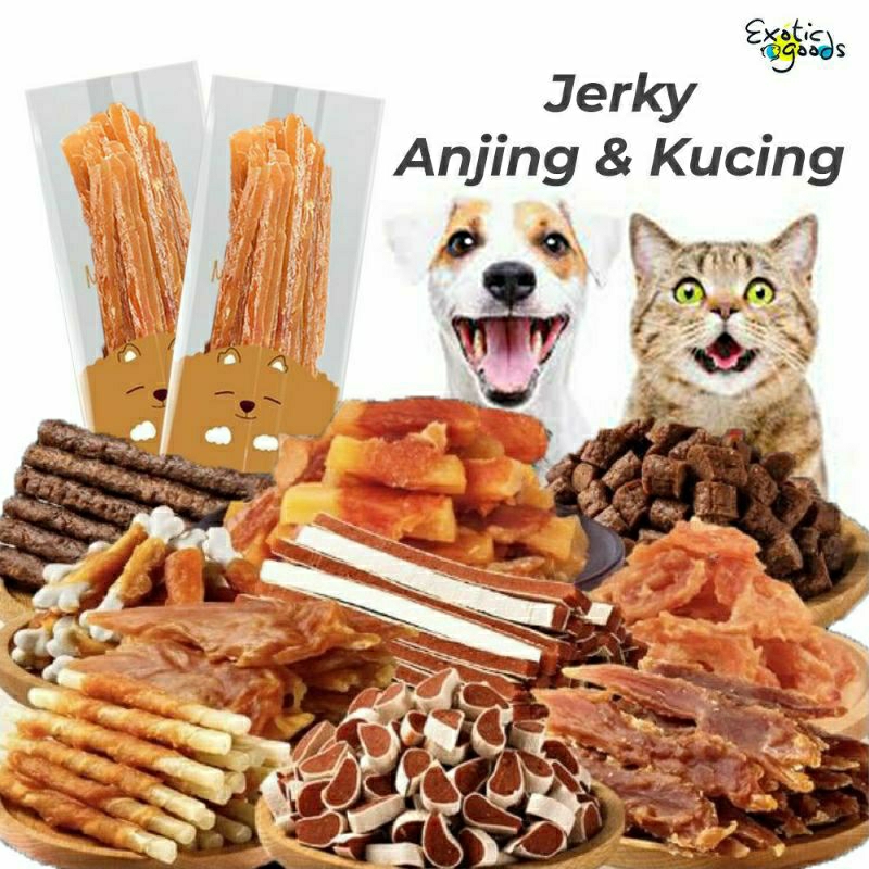 Jual PET JERKY SNACK ANJING SNACK KUCING ANJING GIGITAN ANJING KUCING ...