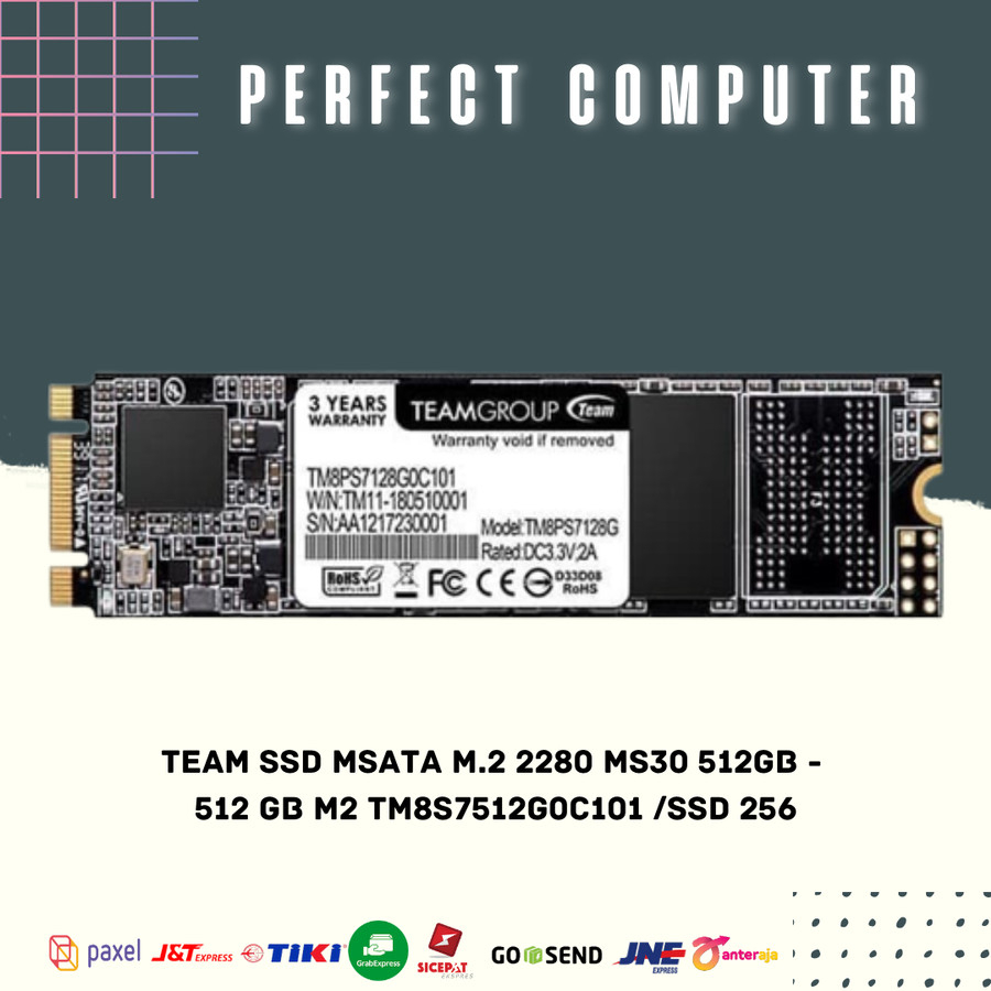 Jual Team SSD Msata M.2 2280 MS30 512GB - 512 GB M2 TM8PS7001T0C101 | Shopee Indonesia