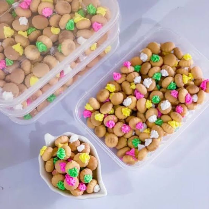 Jual BISKUIT GEMROS MANIS 250 GRAM KUE GEM ROSE WARNA | Shopee Indonesia