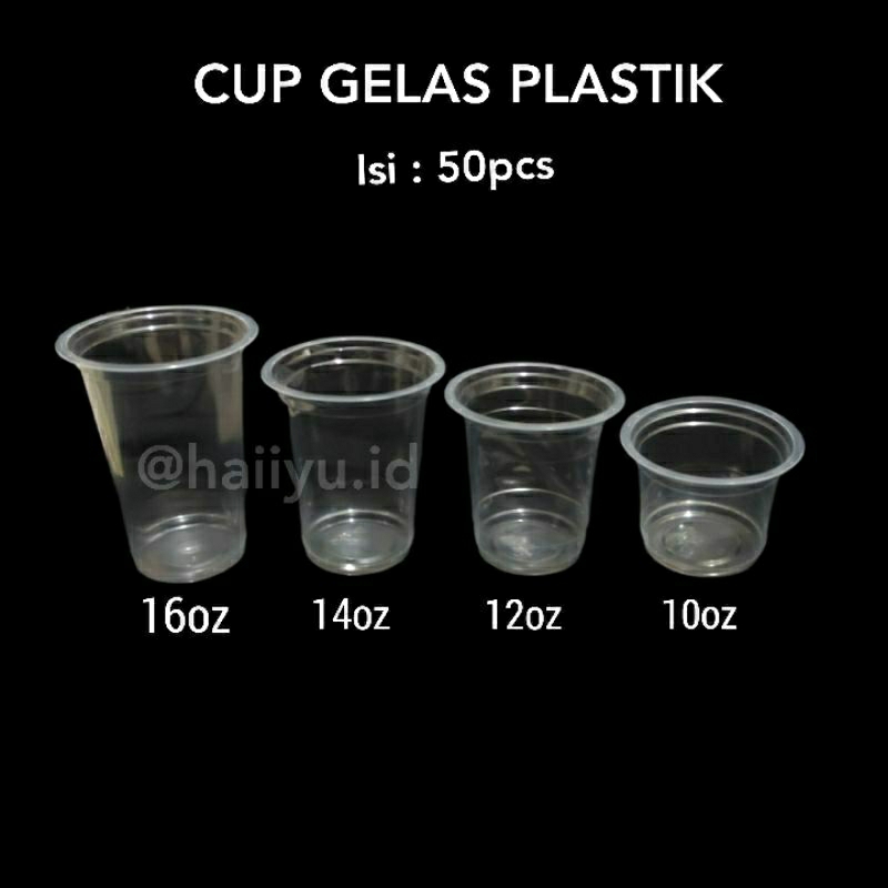 Jual gelas plastik cup plastik isi 50 | Shopee Indonesia