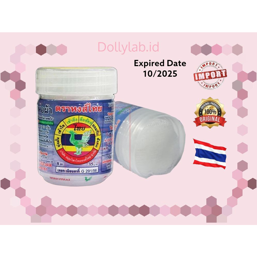 Jual Hong Thai Traditional Thai Herbal Inhaler / Hidung Tersumbat , Vertigo 100% ORIGINAL PRODUK ...