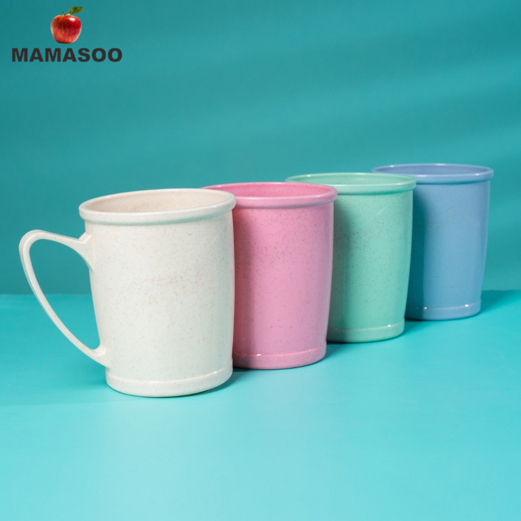 Jual MAMASOO Gelas Mug Cangkir Tinggi Wheatstraw Tahan Panas Teh Kopi ...