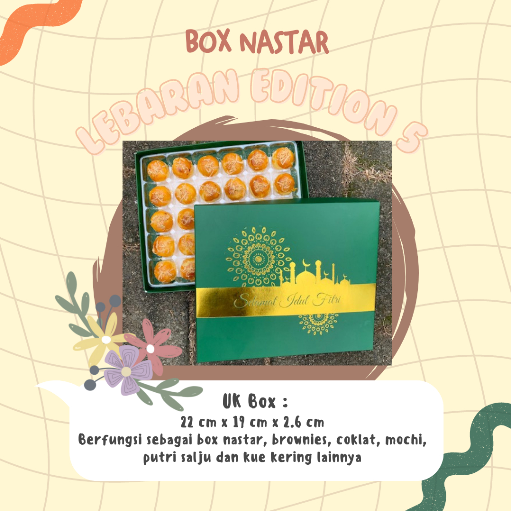 Jual 10 SET BOX PACKAGING KOTAK KUE NASTAR LAPIS LEGIT MINI KRAFT BOX ...