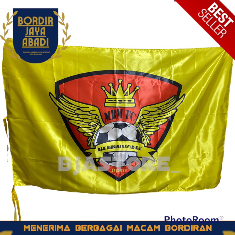 Jual Bendera Custom Tim Sepakbola Atau Futsal Satu set dengan vandel ...