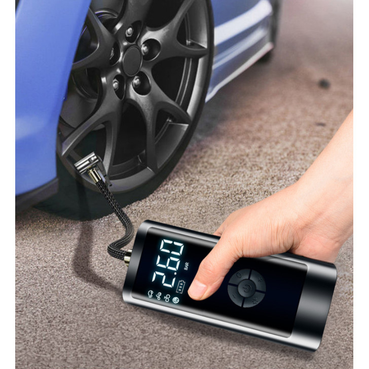 Jual pompa ban otomatis mobil elektrik portable cordless rechargeable ...