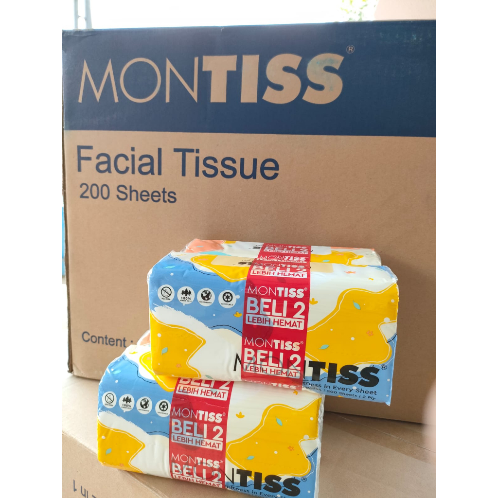Jual Tisu Montis Facial banded 2×200sheet | Shopee Indonesia