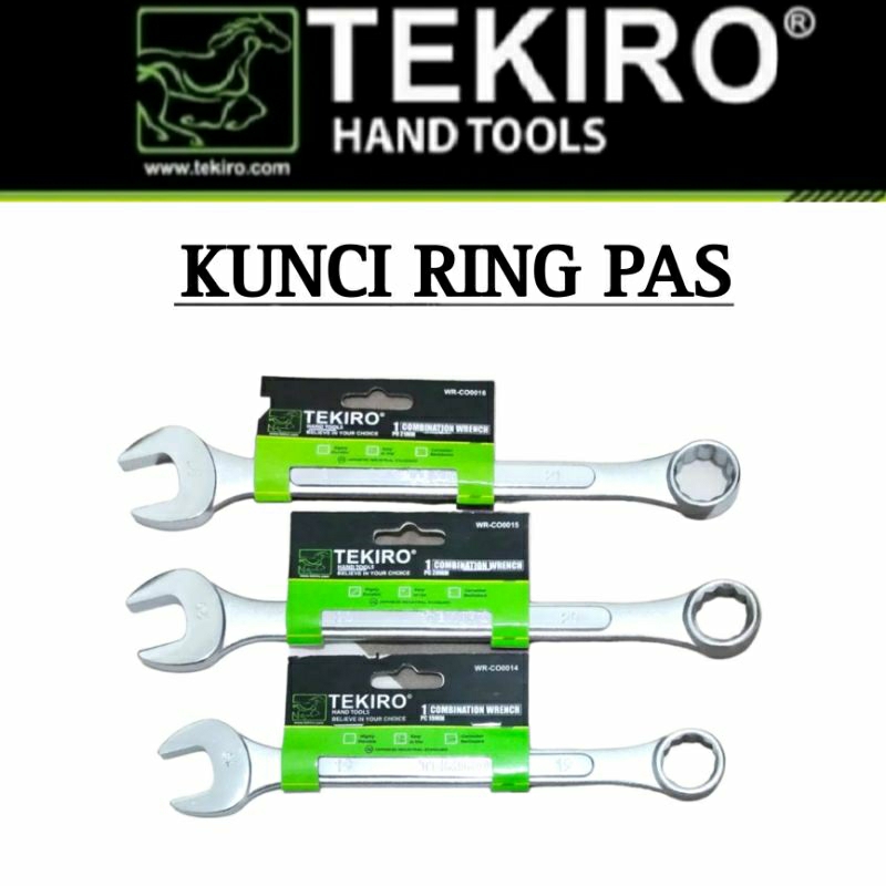 Jual Tekiro Kunci Ring Pas Kombinasi / Combination Wrench Original 6 8 10 12 14 17 Satuan Murah ...
