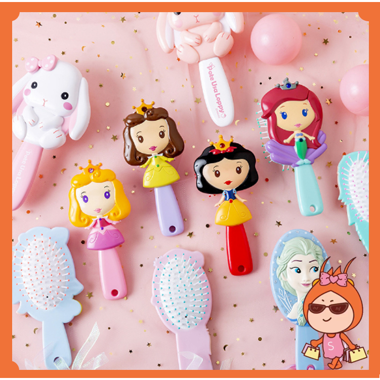 Jual Reseller Welcome - F5818 Sisir Rambut Anak 3D Karakter Princess ...