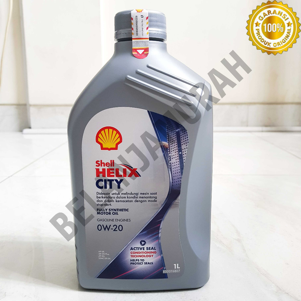 Jual Oli Shell Helix City SAE 0w-20 API SP Full Synthetic 1 Liter 100% ...