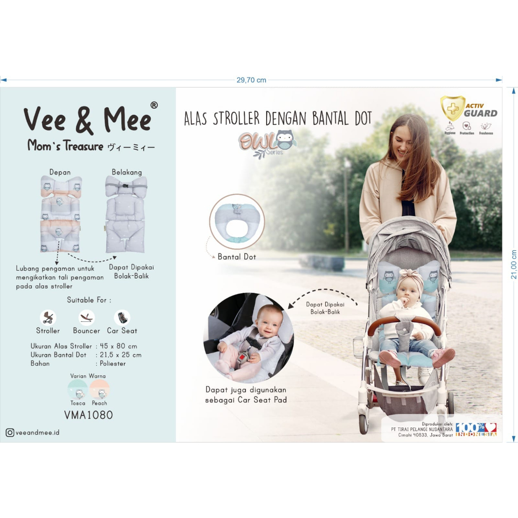 Jual Aneka Alas Stroler VeeMee Bear Dino Owl Circus Donkey Series ...