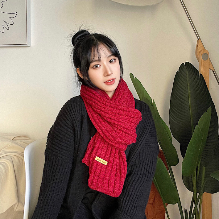 Jual Scarf Syal Leher Rajut Wanita Winter Musim Dingin | Shopee Indonesia